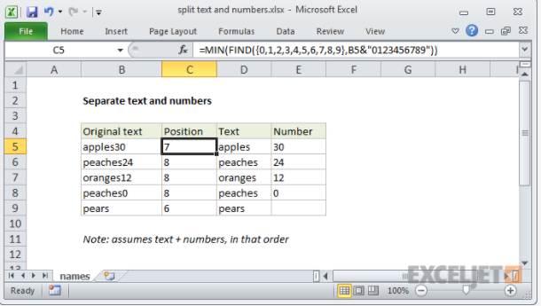 How To Separate Text And Numbers In Excel Grind Excel